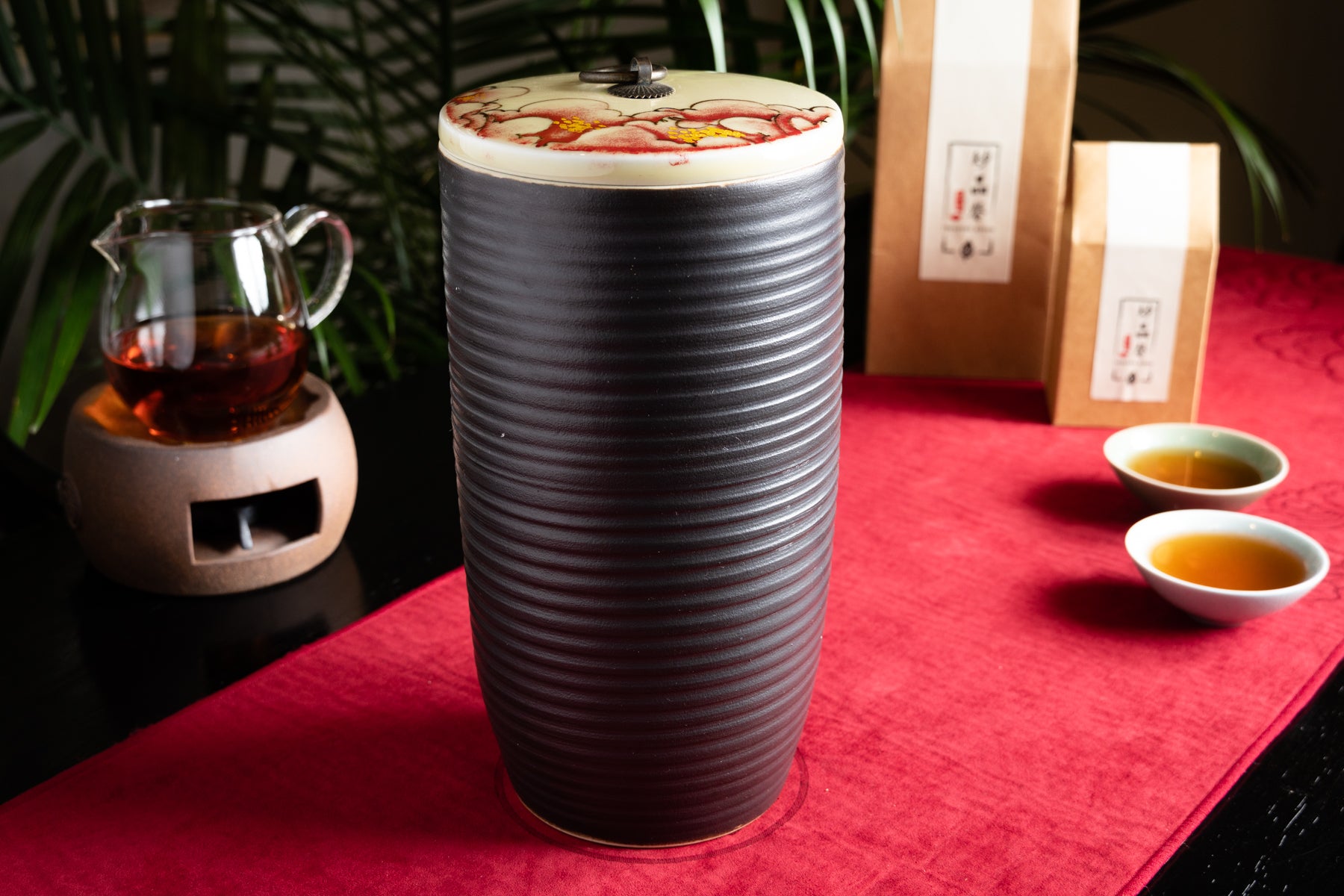 Tea Canister (Caddy) Charcoal Base